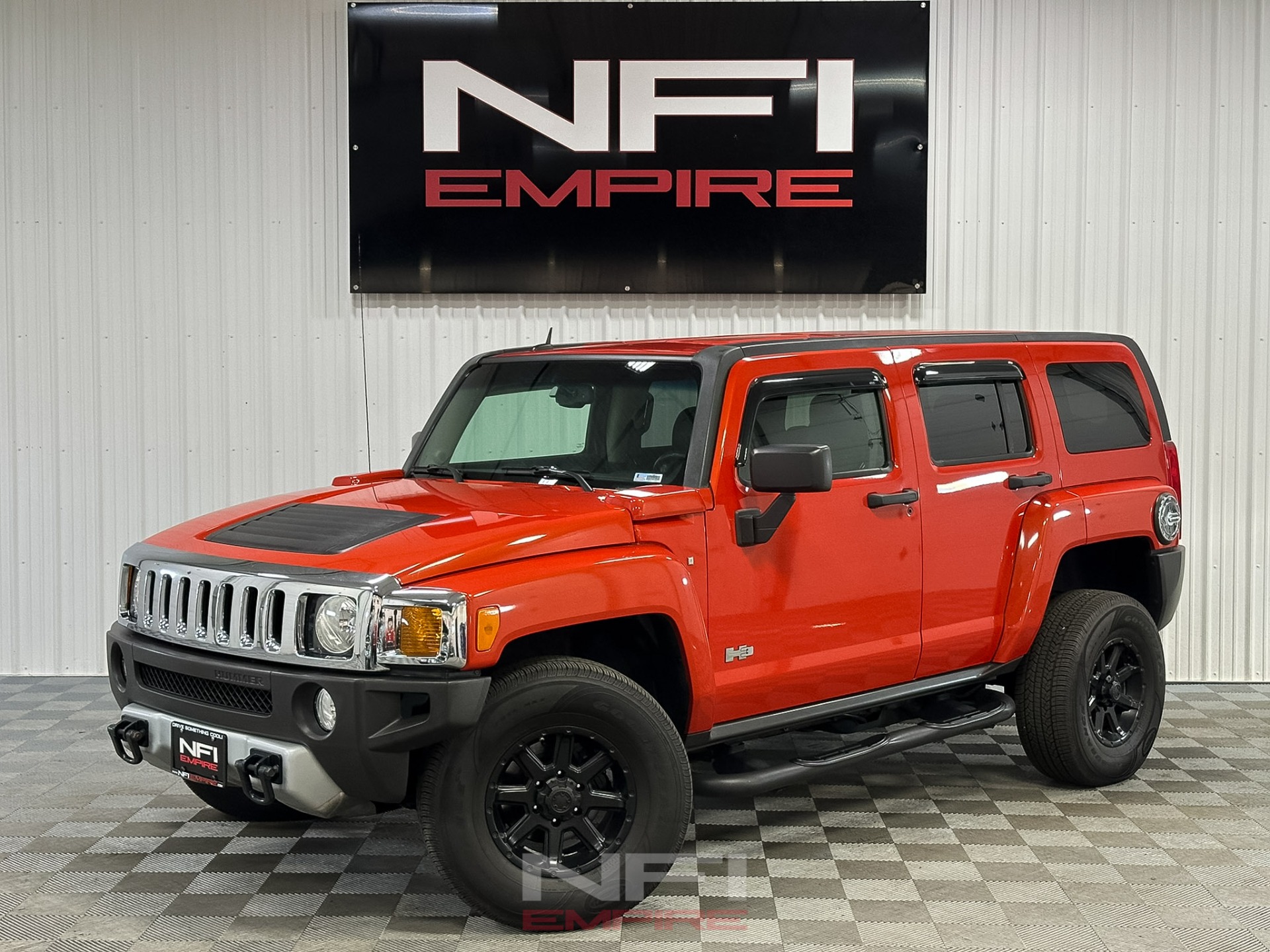 Hummer H3 Red Custom