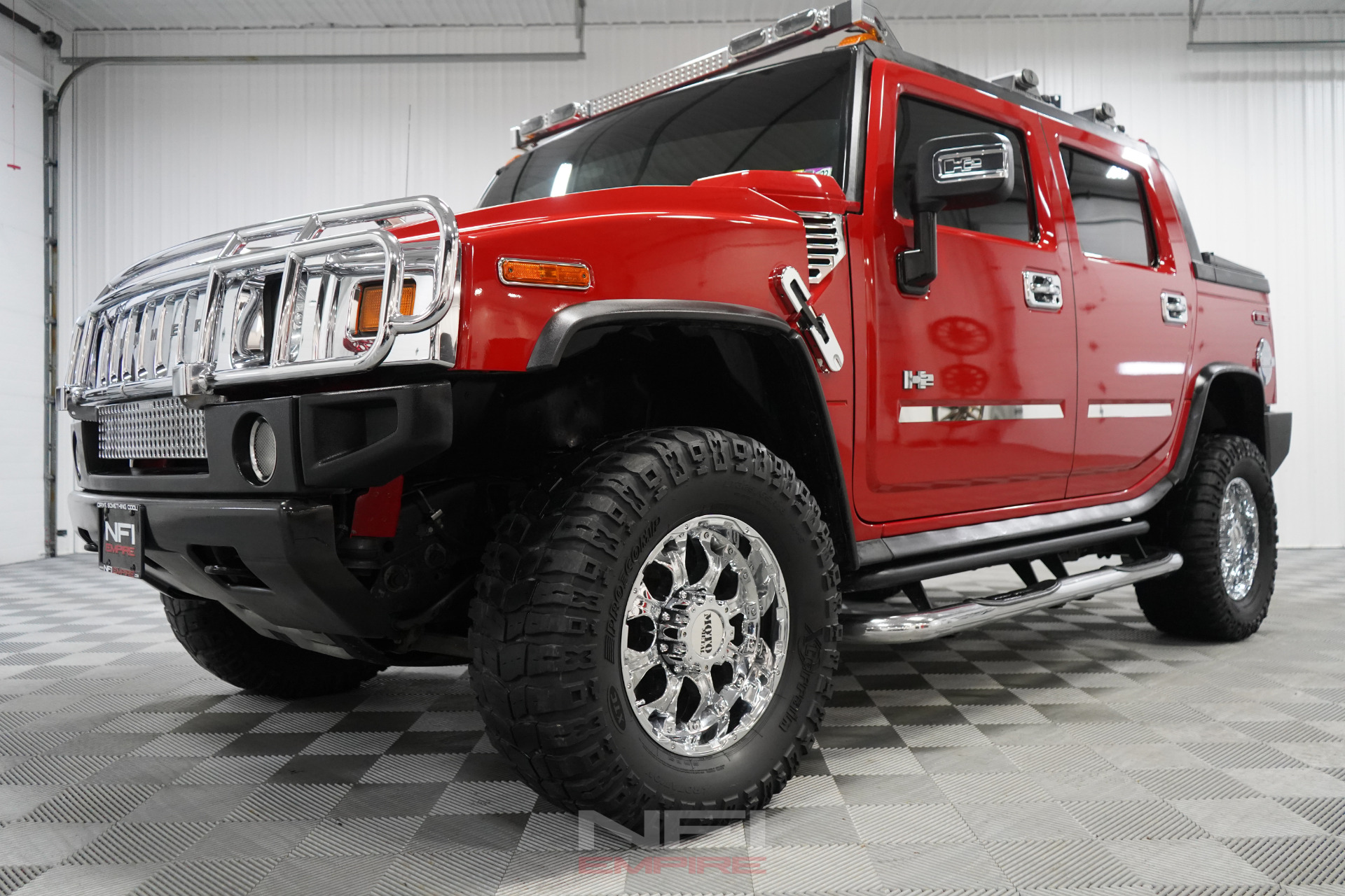 Red Hummer H2 Truck