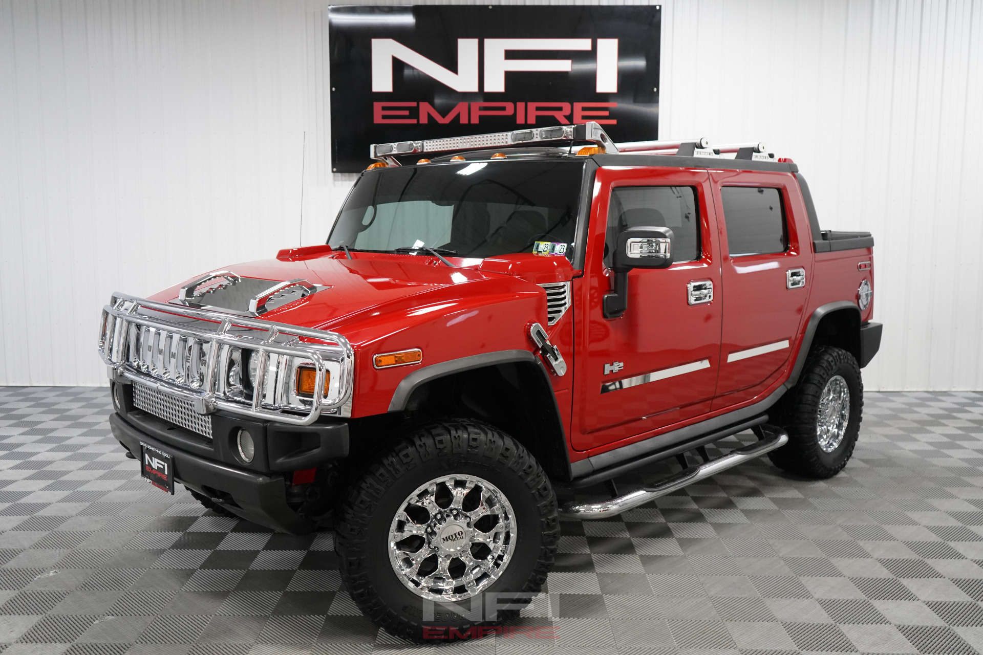 Red Hummer H2 Truck