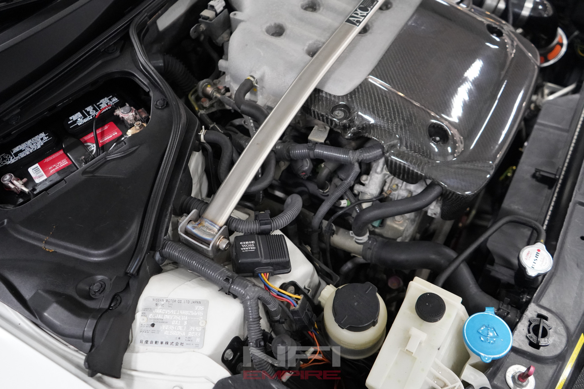 G35 Coupe Engine Engine VQ35DE Of The Infiniti FX35 Editorial Stock